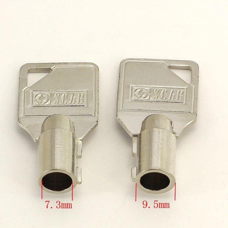 Locksmith Supplies 7.3mm 7.8mm Tubular Blank Empty Key Circle Lock Keys ...