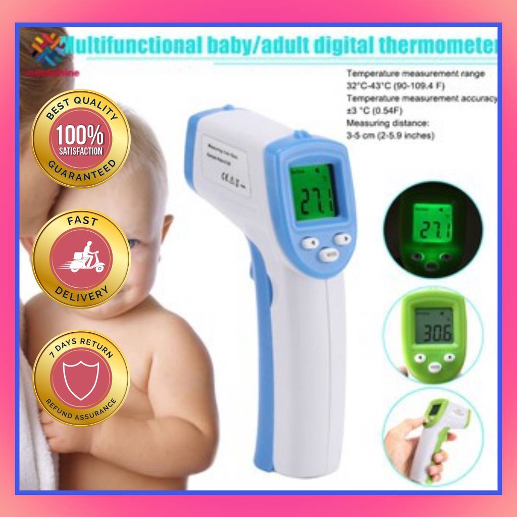 Thermal Scanner Thermometer Non-contact IR Infrared Forehead ...