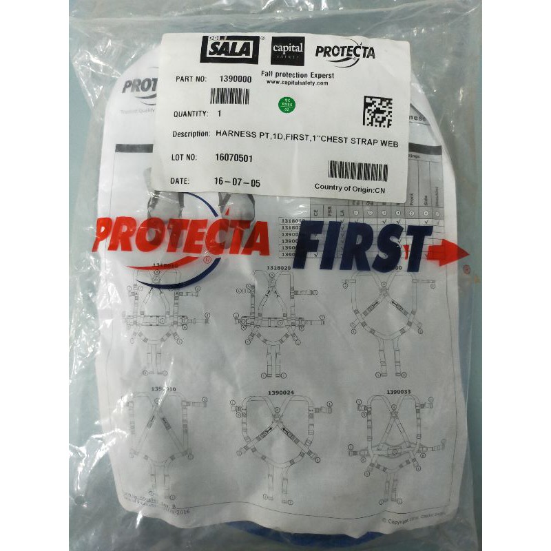 3M Protecta First Safety Harness 1390000 (Lanyard with Hook not ...