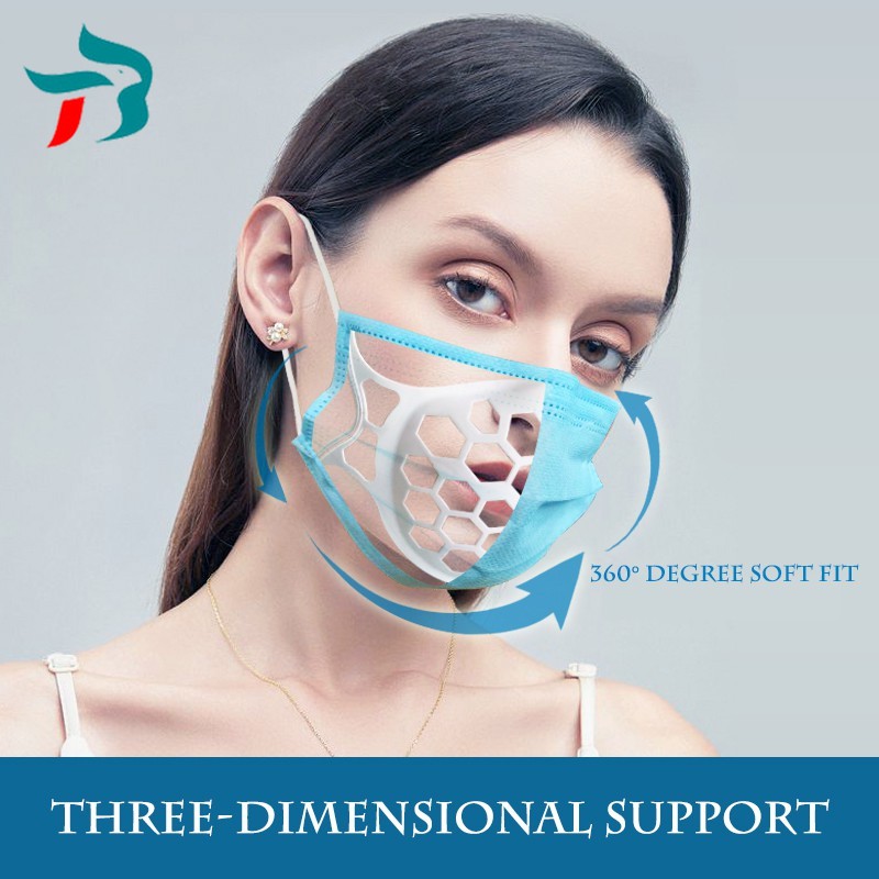 3D Face Mask Bracket Silicone Holder Inner Support Breathing Assist ...