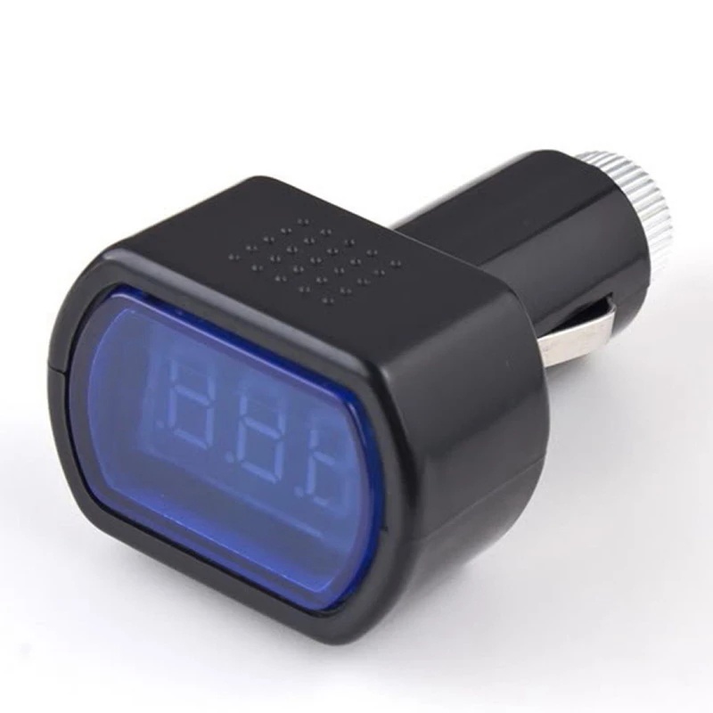 Automotive Voltmeter Digital Battery Tester Car Engine Cigarette ...