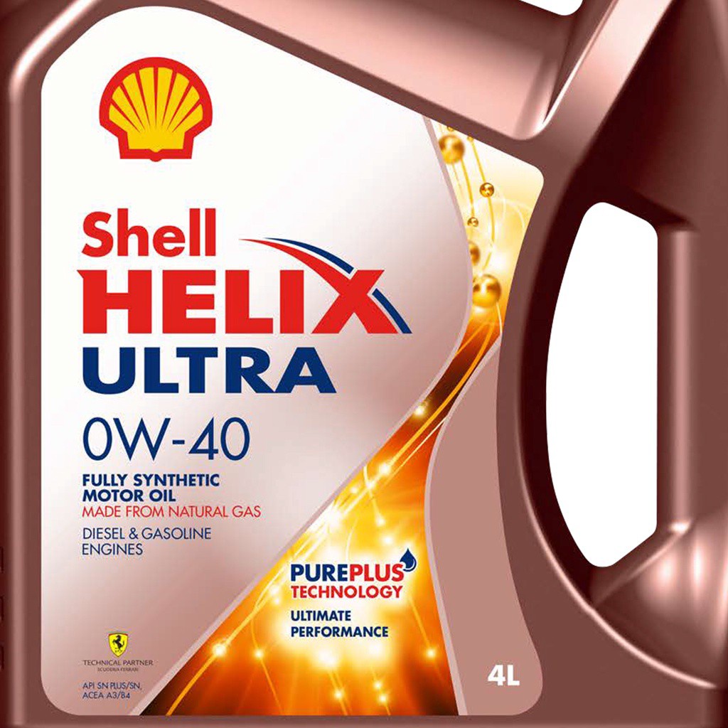 Shell Helix Ultra 0W-40 (4Liters) - Fully Synthetic Gasoline Oil with ...