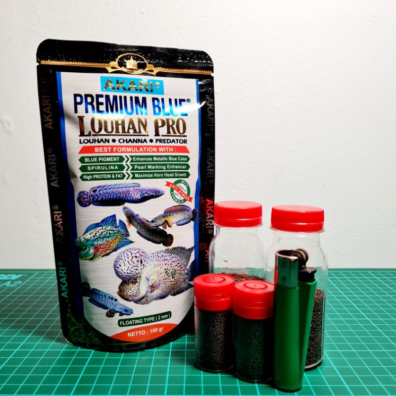 Channa FISH PELLETS DATZ OSCAR AKARI PREMIUM BLUE PRO FISH FOOD 2mm ...