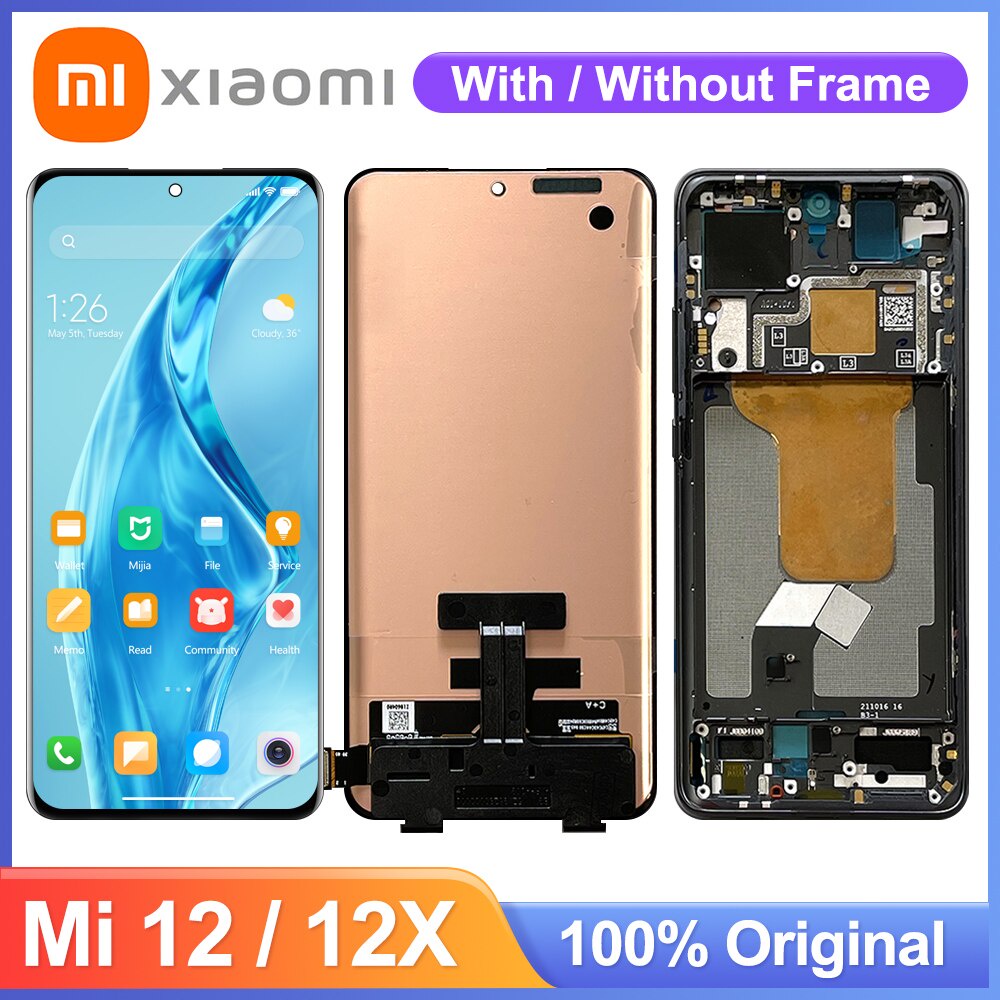 6.28'' Original Display for Xiaomi 12 Mi 12 2201123G Lcd Display Touch ...