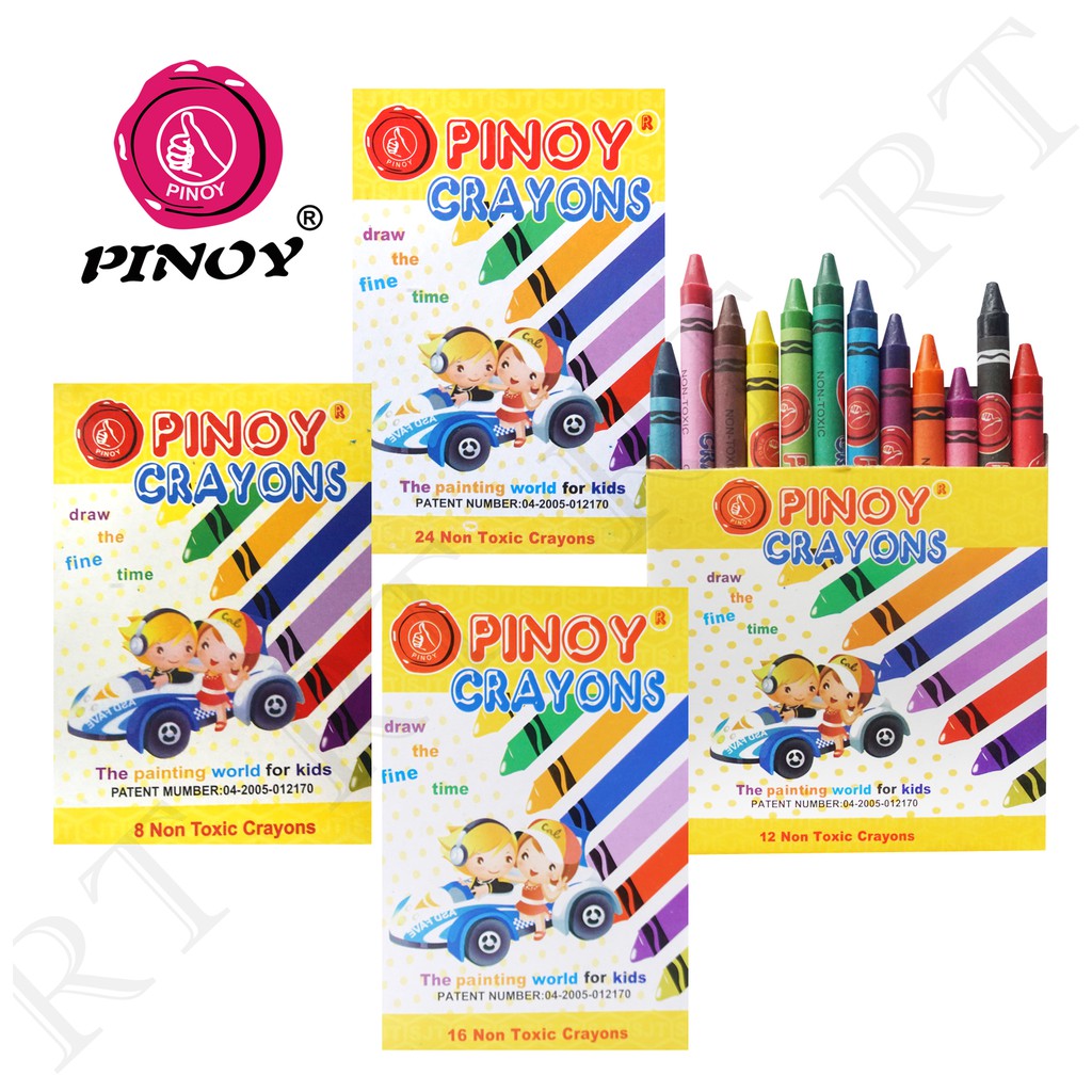 Pinoy Crayons non-toxic (in 4 sizes) stationery school office supplies ...