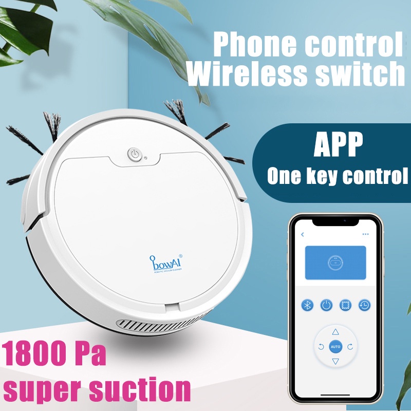Robot Vacuum Cleaner Smart Remote Control APP Wireless Cleaning Machine ...