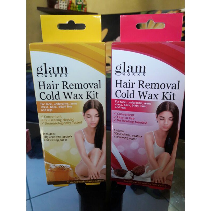 Glamworks hair removal cold wax kit 50g | Shopee Philippines