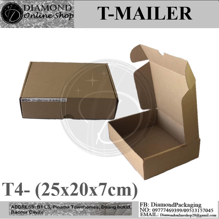 DIAMOND Brown Kraft I Mailer Box I Gift Box I Corrugated Box I Shipping Box I Surprise Box I T4 ...