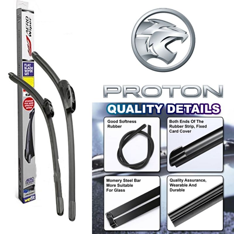 proton aero wiper x50 x70 persona iriz flat blade wiper set WIPER JAPAN ...