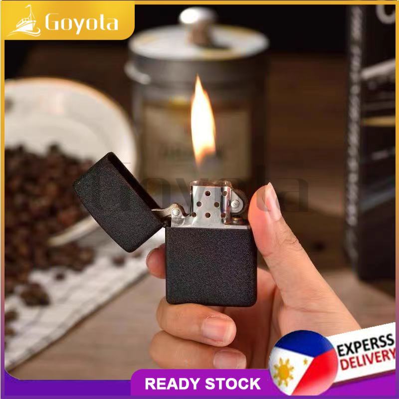 【Ready Stock Manila】Metal kerosene windproof lighter men's gift ...