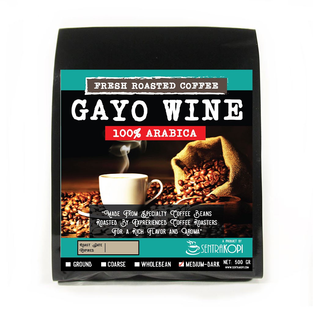 Gayo Wine Arabica Coffee 500 Grams - Powder/Seeds - Premium Aceh ...