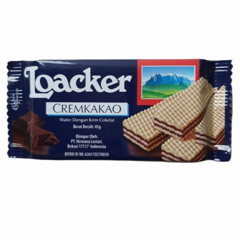 Loacker Wafer Creamkokoa 45 gr | Wafer Loacker | Shopee Philippines