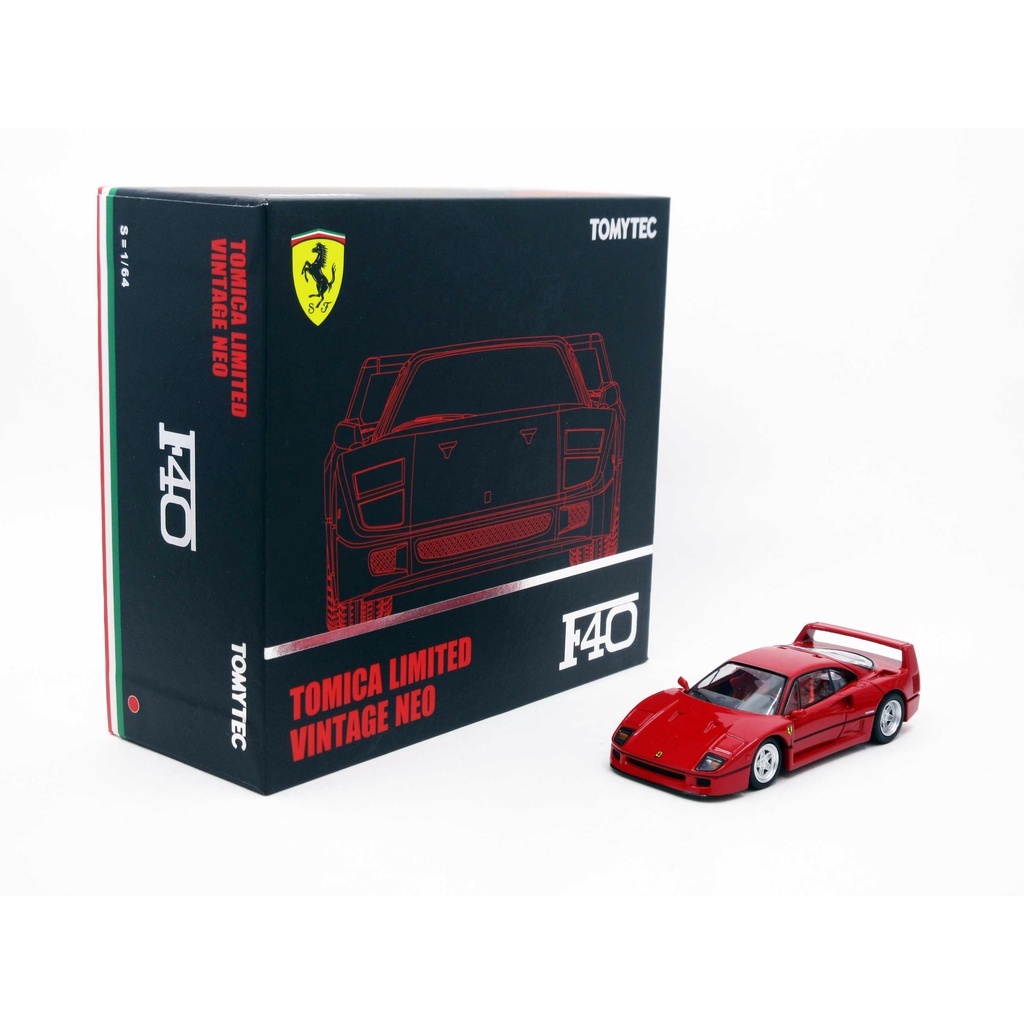 TOMYTEC Tomica Limited Vintage NEO Diecast Car - LV-NEO Ferrari F40 Red ...