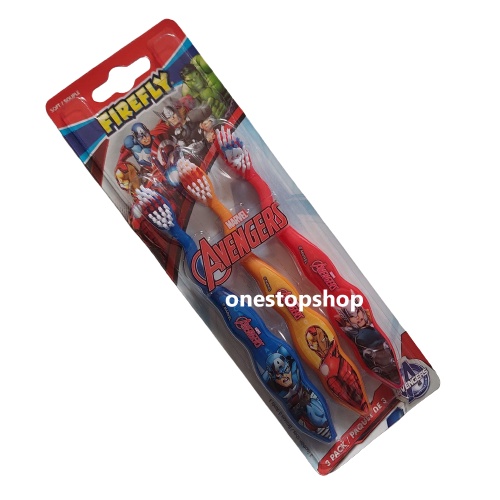 Firefly Avengers Superheroes Kids Soft Bristle Toothbrush 3pc | Shopee ...