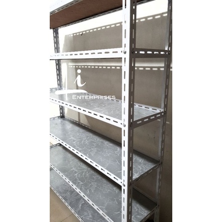 6 LAYERS STEEL RACK WITH SHELVES / SLOTTED ANGLE BAR RACK / METAL RACK ...
