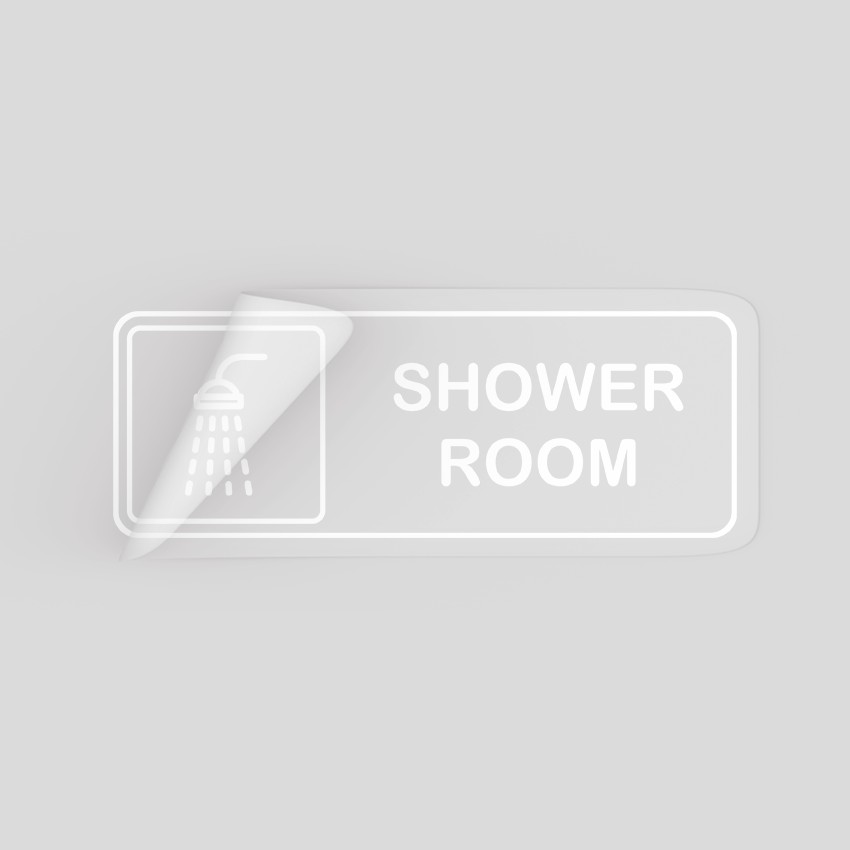Bath area sticker - shower room sticker - Door sticker - shower area ...
