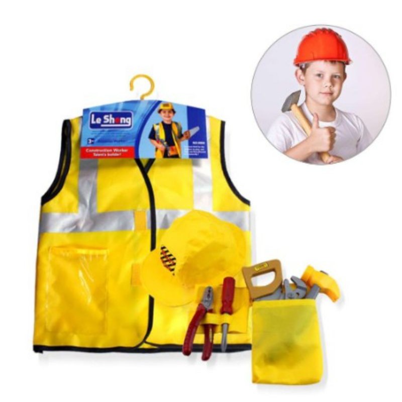 Engineer Career Costume For Kids(Vest top,Hat And Set Toys) | Shopee ...