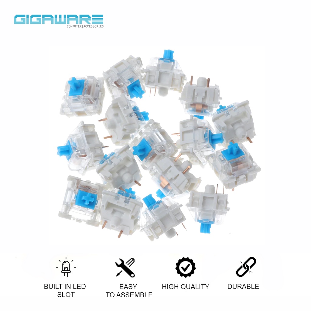 Gigaware Gateron Switch SMD KS-9 for Hotswappable and Custom Mechanical ...