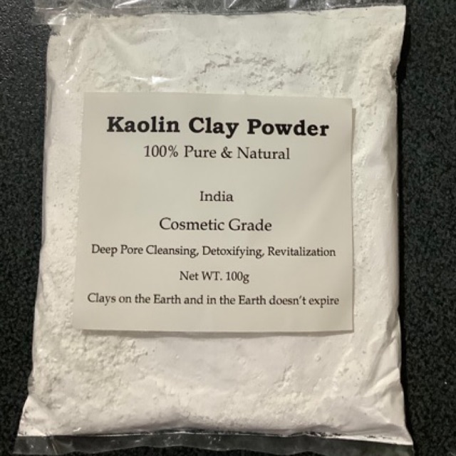 White Kaolin Clay Powder 100g - Soap, Mask, Cosmetic grade 100g/ 1 kilo ...