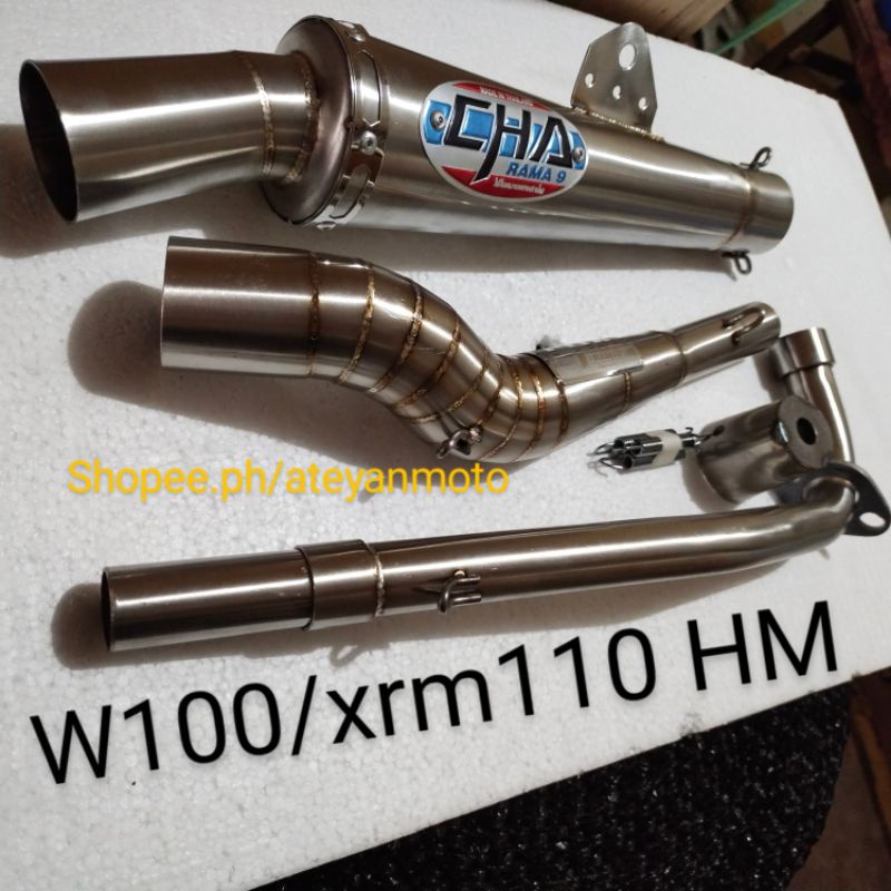 Cha rama conical open pipe w100/xrm110 HM ordinary tip | Shopee Philippines