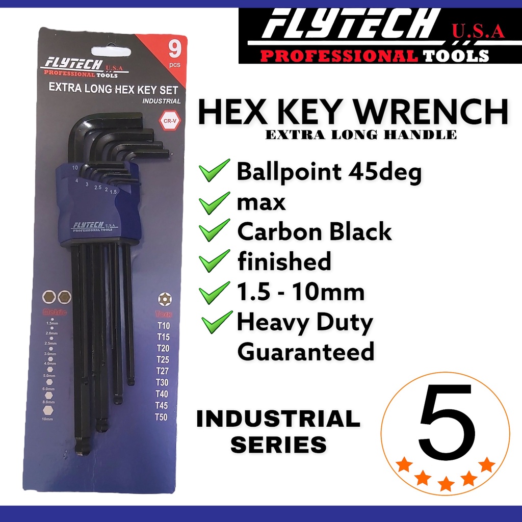FLYMAN / FLYTECH USA ALLEN WRENCH torx/hex/ballpoint | Shopee Philippines