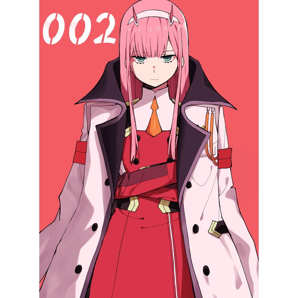 Zero Two / Darling In The Franx : Official Anime Poster / Stickers ...