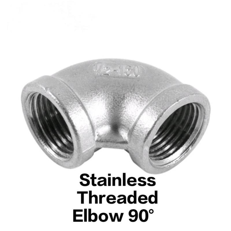 Stainless Fittings Threaded Elbow 90° | Shopee Philippines