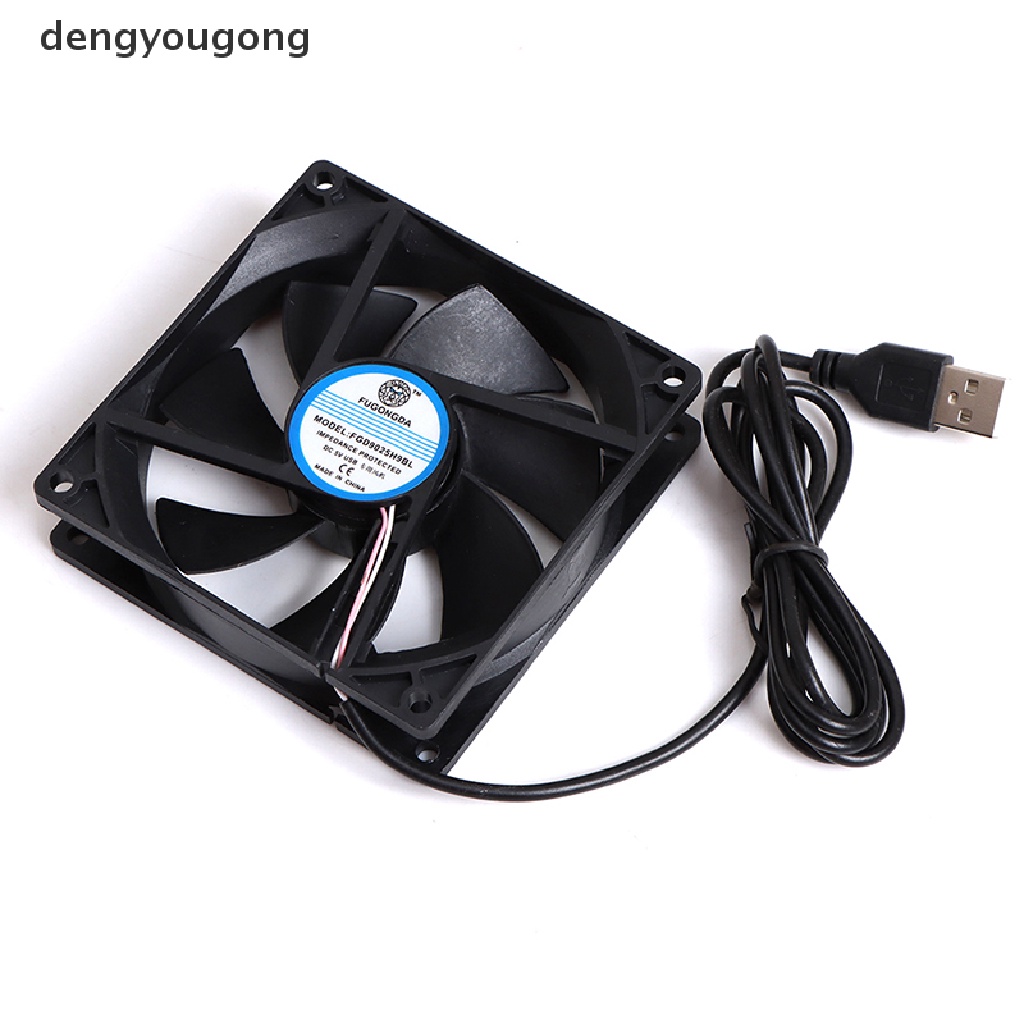 dengyougong DC 5V USB Brushless Sleeve Bearing Fen Computer PC Silent ...