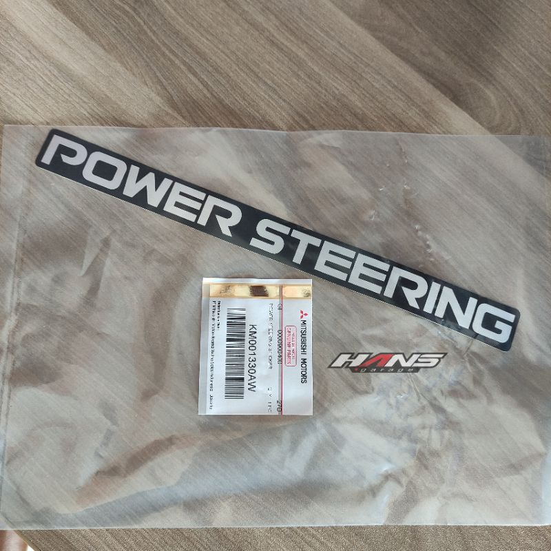 Original power steering sticker ktb l300 power steering emblem | Shopee ...