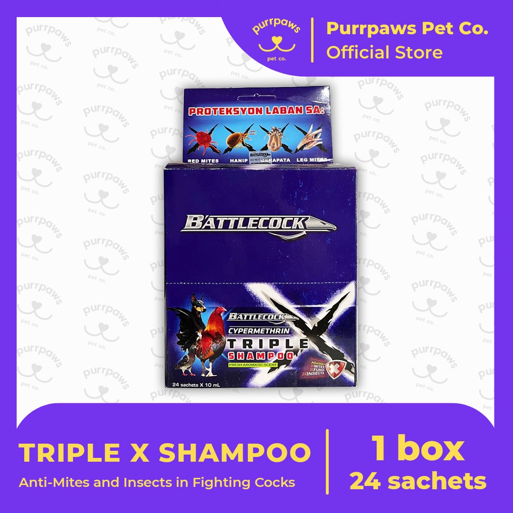 TRIPLE X Shampoo Cypermethrin (24 sachets) | Shopee Philippines