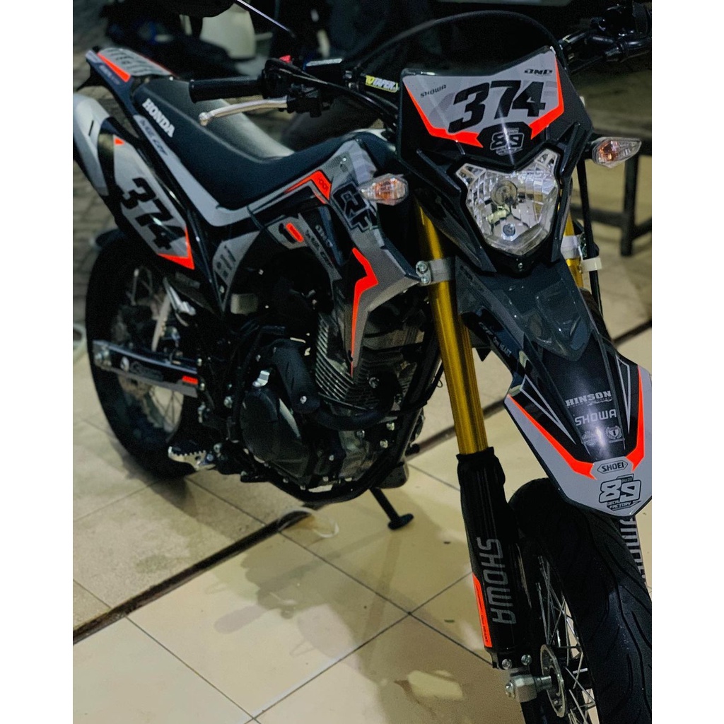 HITAM MERAH Crf DECAL Black LIST Red Gray CUSTOM Design | Shopee ...