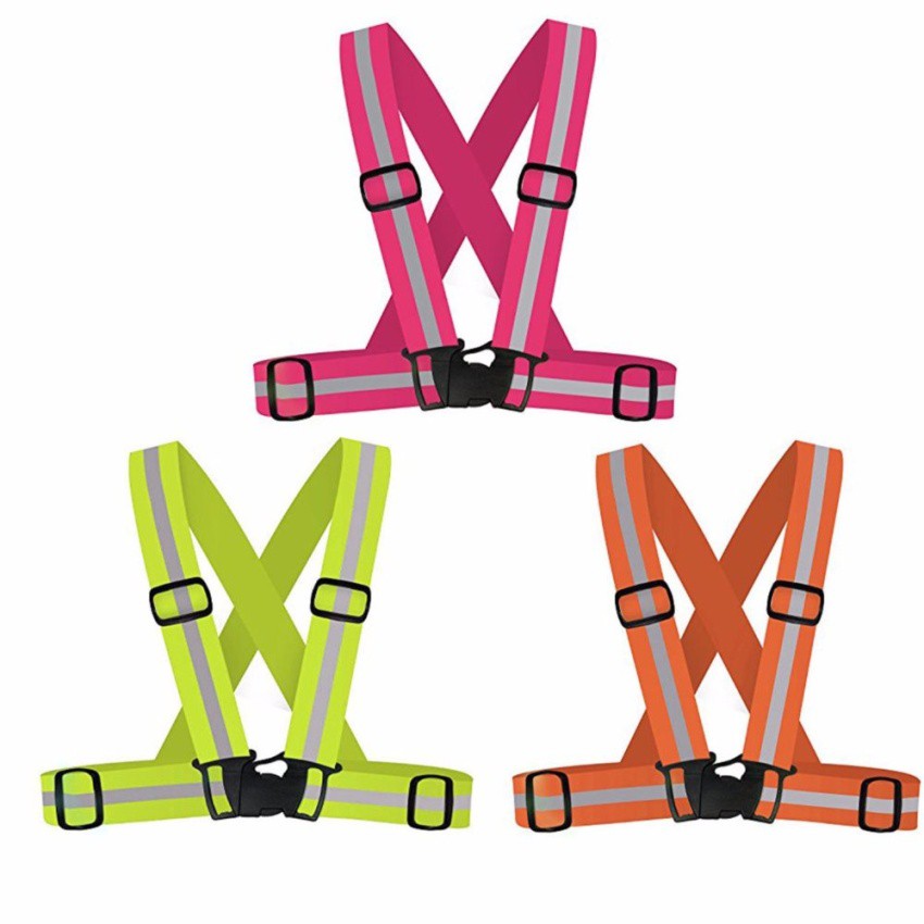 3 Pcs Garterized Safety Vest Reflective Luminous Green | Shopee Philippines