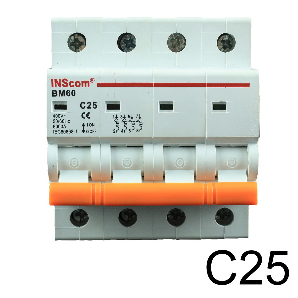 Mcb INS COM C32N Circuit Breaker Circuit Breaker 4 P 25A MCB 4 PHASE ...