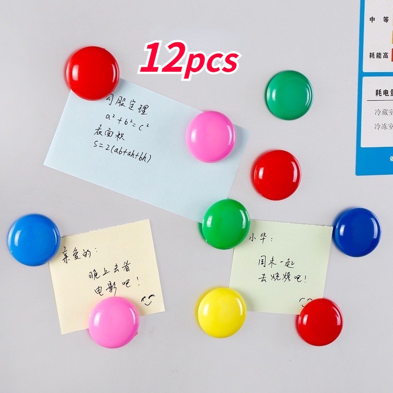 12pcs Color refrigerator magnet, whiteboard magnet,blackboard magnetic ...