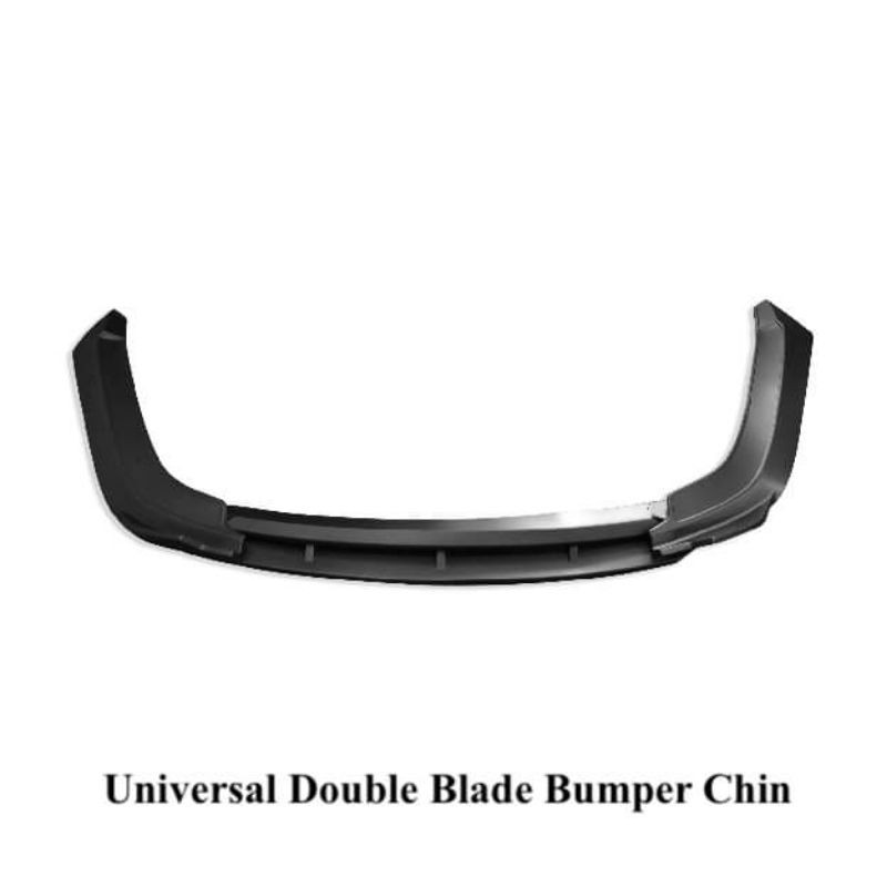 Universal Double Blade Front Bumper Chin/ Front Diffuser | Shopee ...