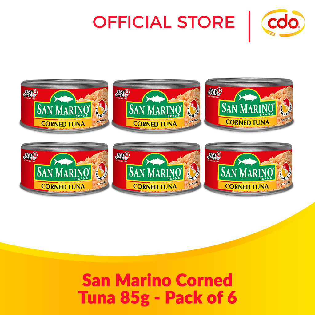 SAN MARINO Corned Tuna 85g - Pack of 6 | Shopee Philippines