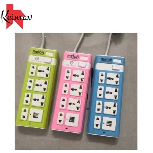 Socket Power Extension With 7 Universal Socket and 2 USB outlets ...