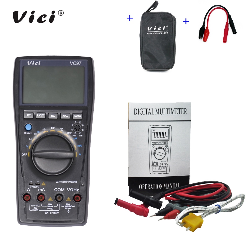 VICI VC97/ VC97A digital multimeter voltmeter AC/DC voltage current ...