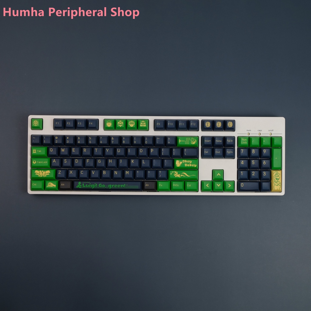 Humha Luigi keycap 142 keys PBT material Dye-Sublimation KCA profile ...