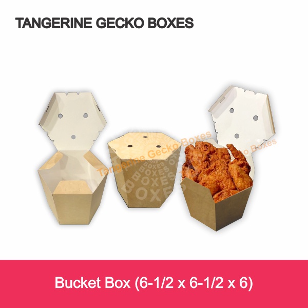 CHICKEN BUCKET BOX (6-1/2 x 6-1/2 x 6) - 25 pcs / pack | Shopee Philippines