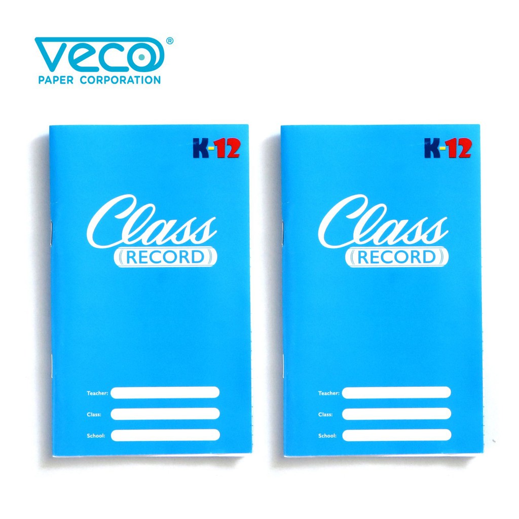 Veco Class Record Book K-12 7inx4.3in Small 30lvs (2pcs) | Shopee ...