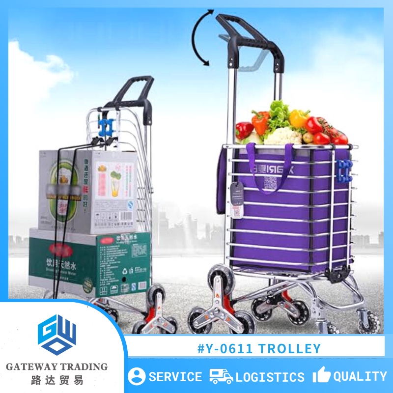 Multipurpose Trolley Shopping Cart | Shopee Philippines