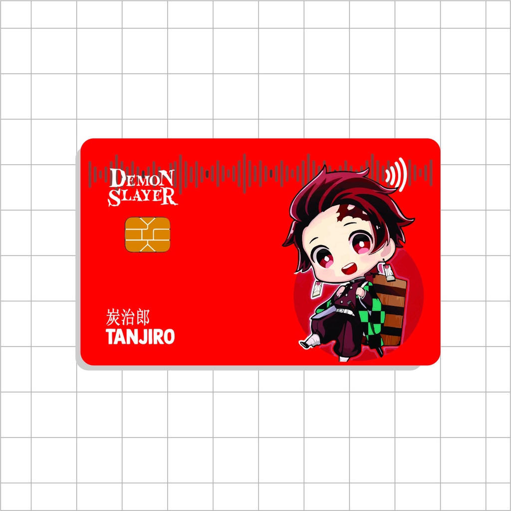 DEMON SLAYER ATM BEEP DEBIT BANK Card Skin Stickers | APSLAYX BBG ...