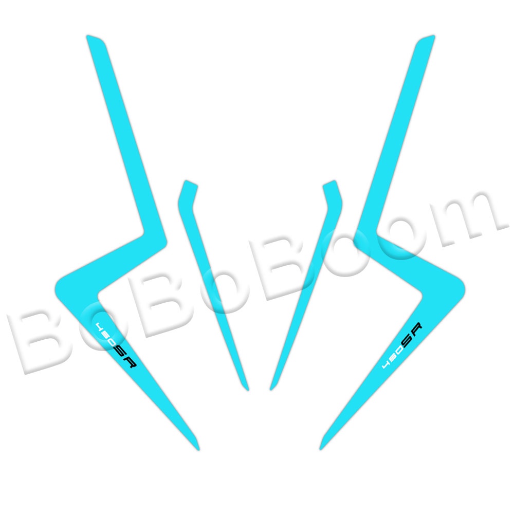 Reflective Motorcycle Front Fairing Sticker Decoration Stripe Decal ...