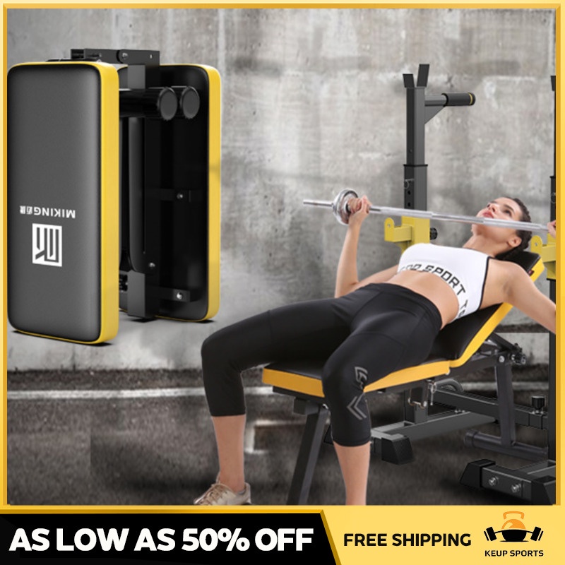 Dumbbell Bench Home Fitness Recliner Folding Flat Bench Professional ...