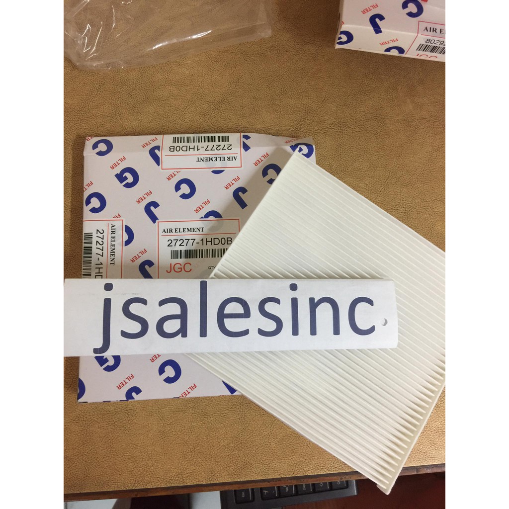 Genuine JGC AIRCON CABIN FILTER for NISSAN ALMERA 2010-2018 (27277 ...