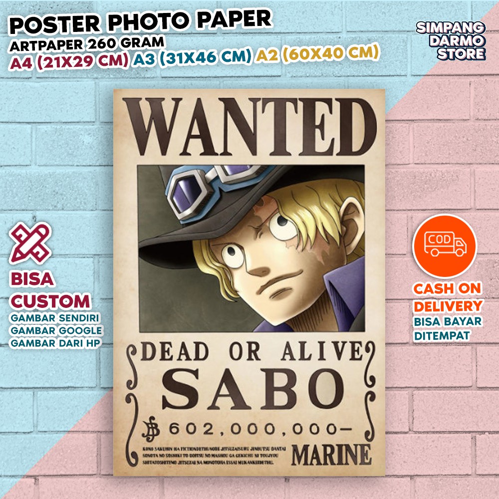 Newest Sabo Wanted Poster Revolutionary Forces Friends Ace Strongest ...