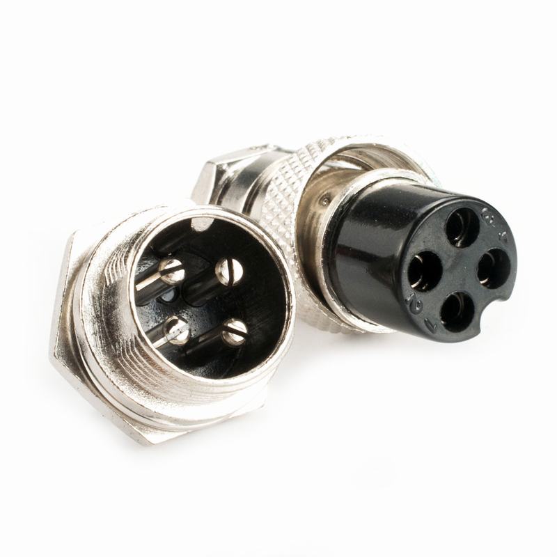 Ready stock* GX16 16mm 4 Pin Male Female Aviation Circular Connector ...