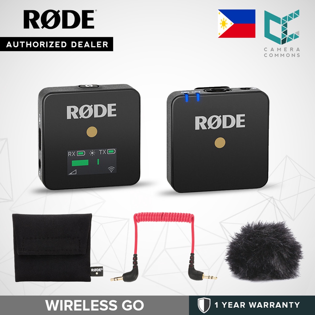 Rode Wireless GO Compact Digital Wireless Microphone Audio System 2.4 ...