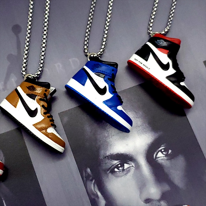 AJ shoe model AJ Necklace 3D three-dimensional basketball shoes key ...